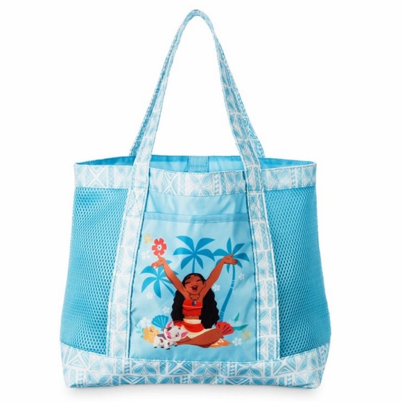 Disney | Accessories | Disney Store Princess Moana Blue Swim Tote Bag ...